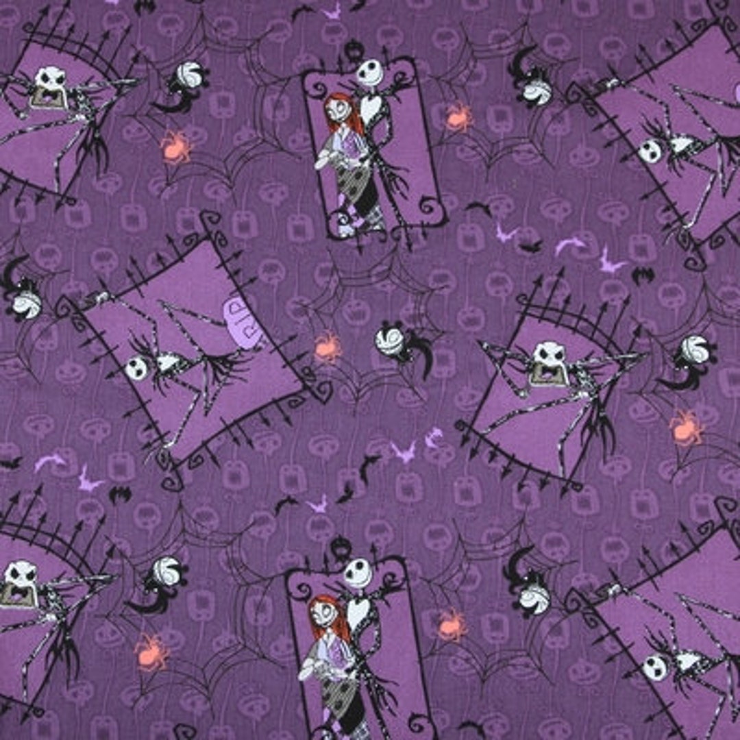 The Nightmare Before Christmas Fabric Cotton Cartoon Fabric Sewing ...