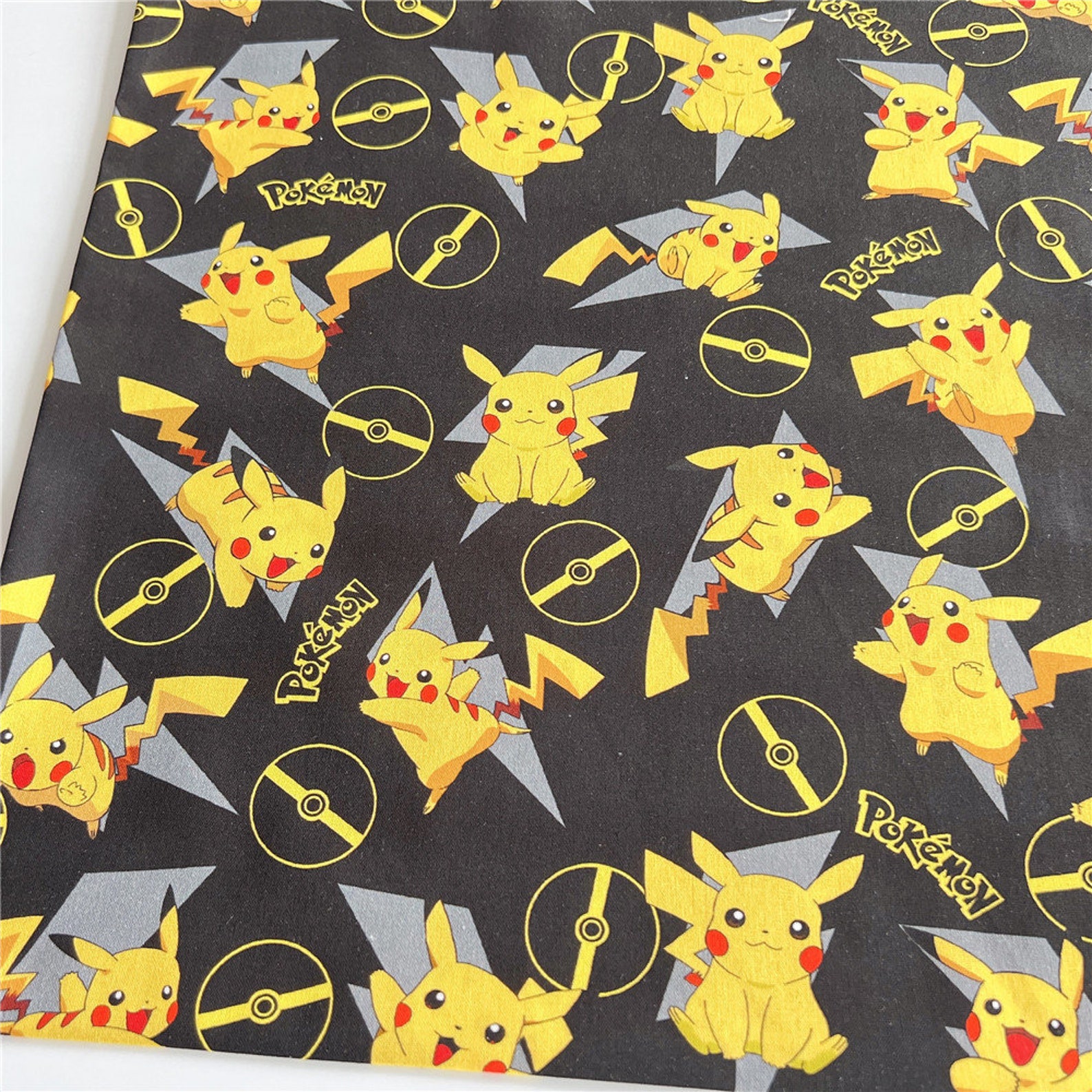 Pokemon Fabric Pocket Monster Fabric Pikachu Fabric Cotton - Etsy