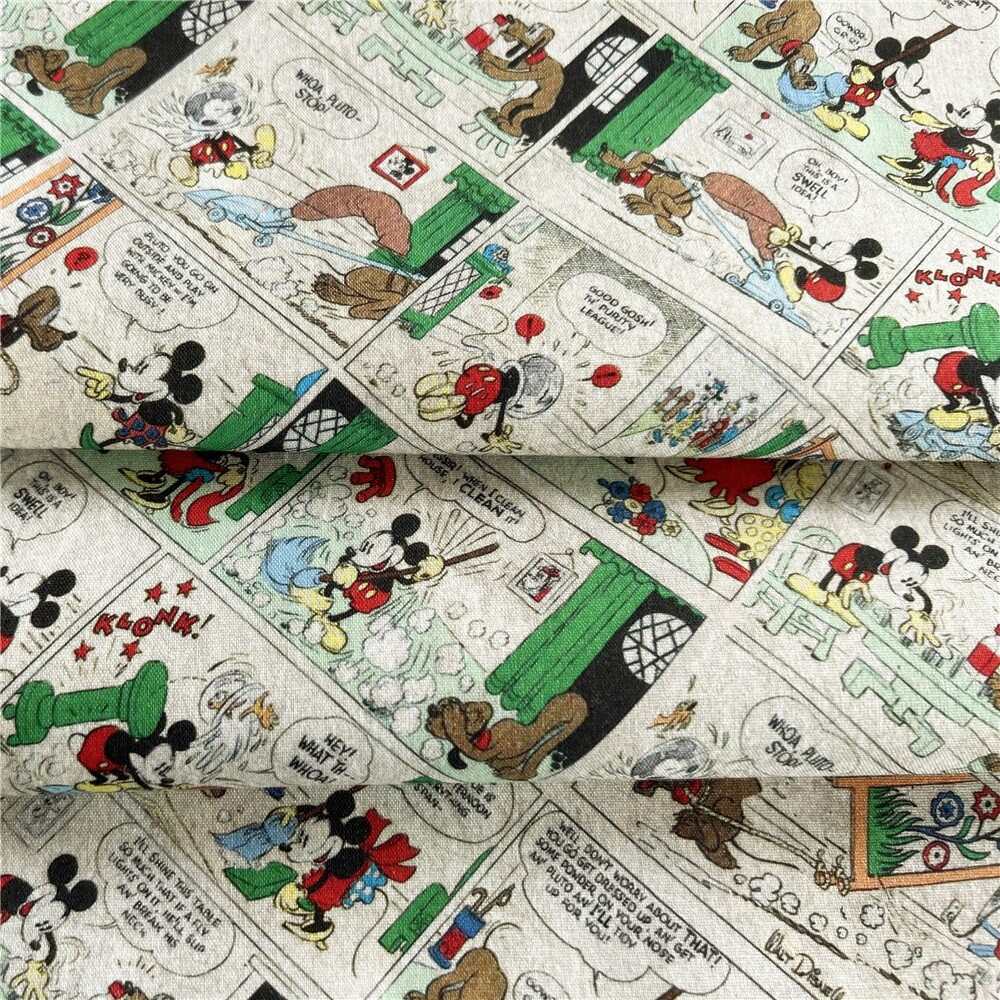 Disney's Mickey Mouse Fabric Donald Duck Goofy Fabric - Etsy Australia