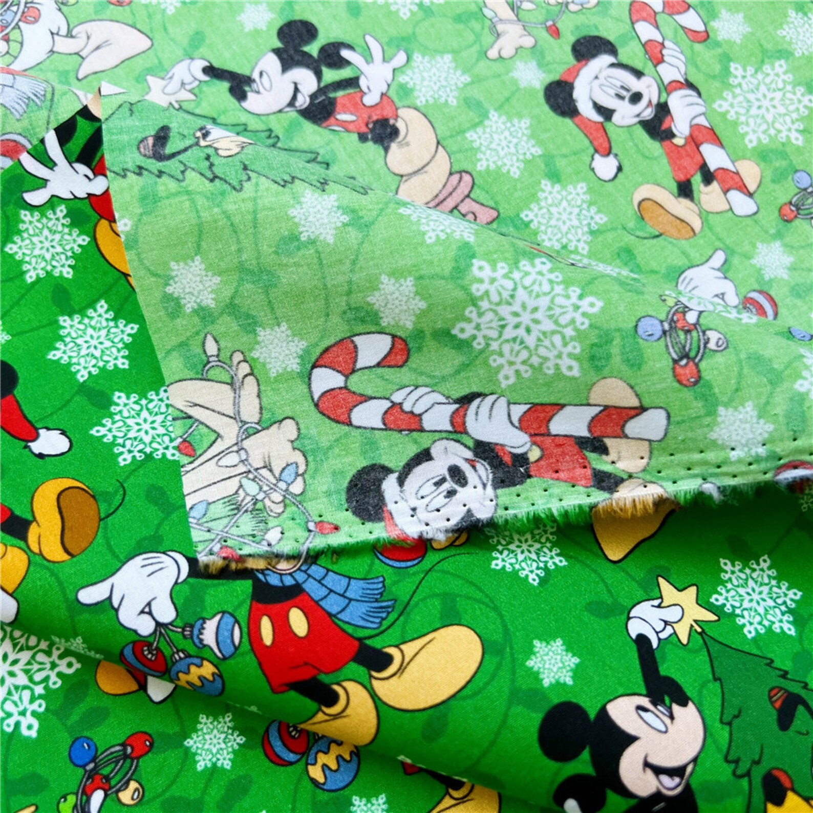 Disney's Mickey Mouse Fabric Donald Duck Goofy Fabric - Etsy