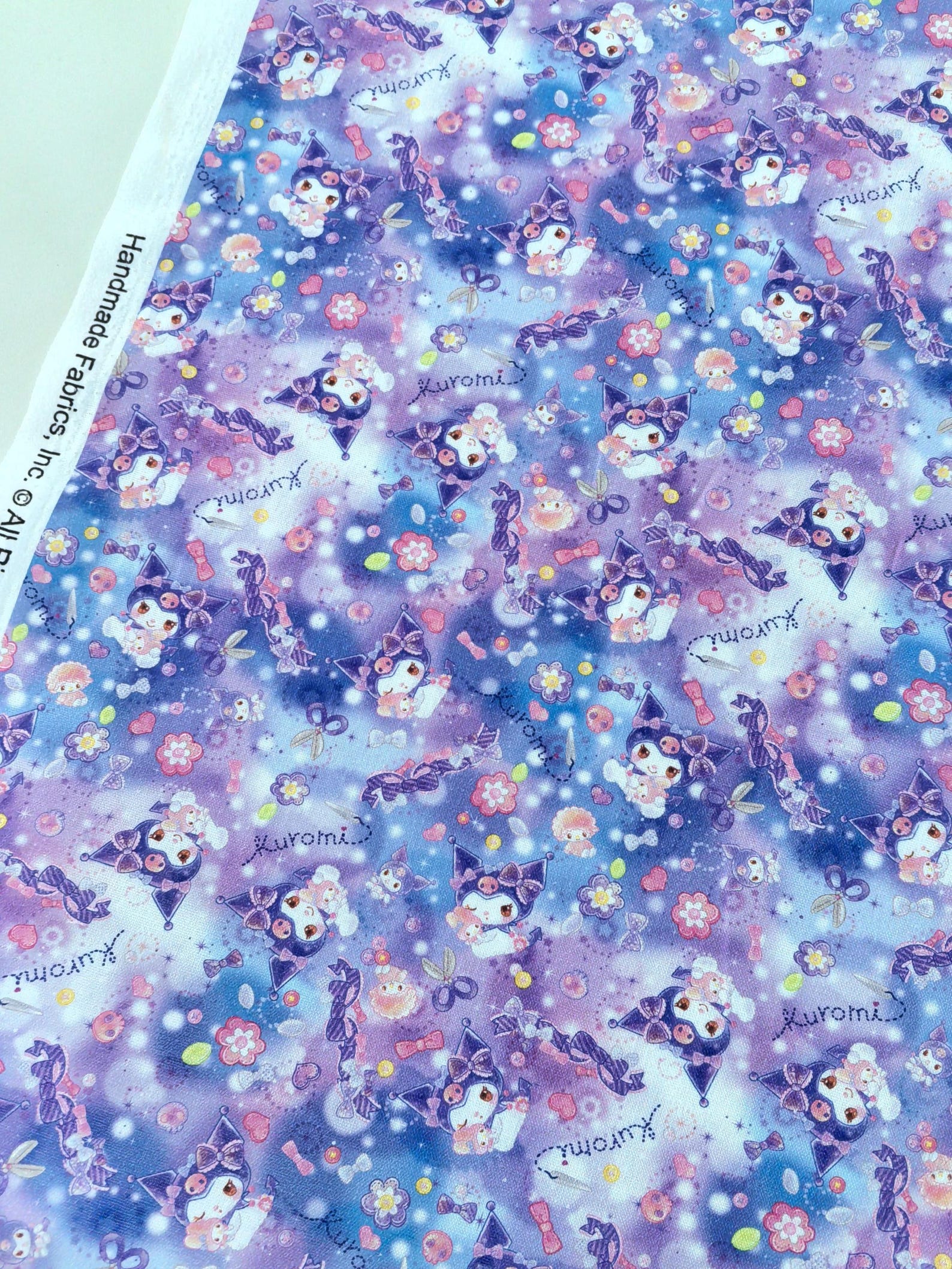Sanrio Kuromi Fabric Cotton Cartoon Fabric Sewing Fabric Animation ...