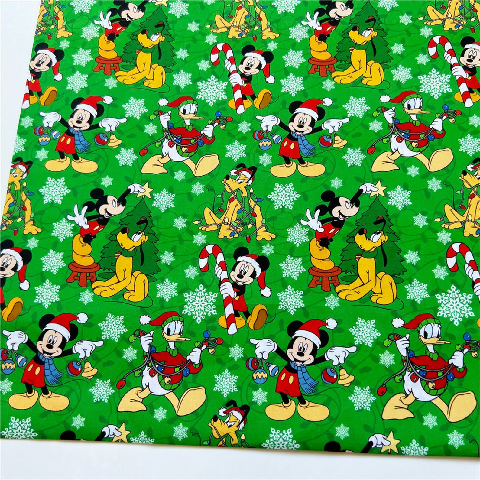Disney's Mickey Mouse Fabric Donald Duck Goofy Fabric - Etsy