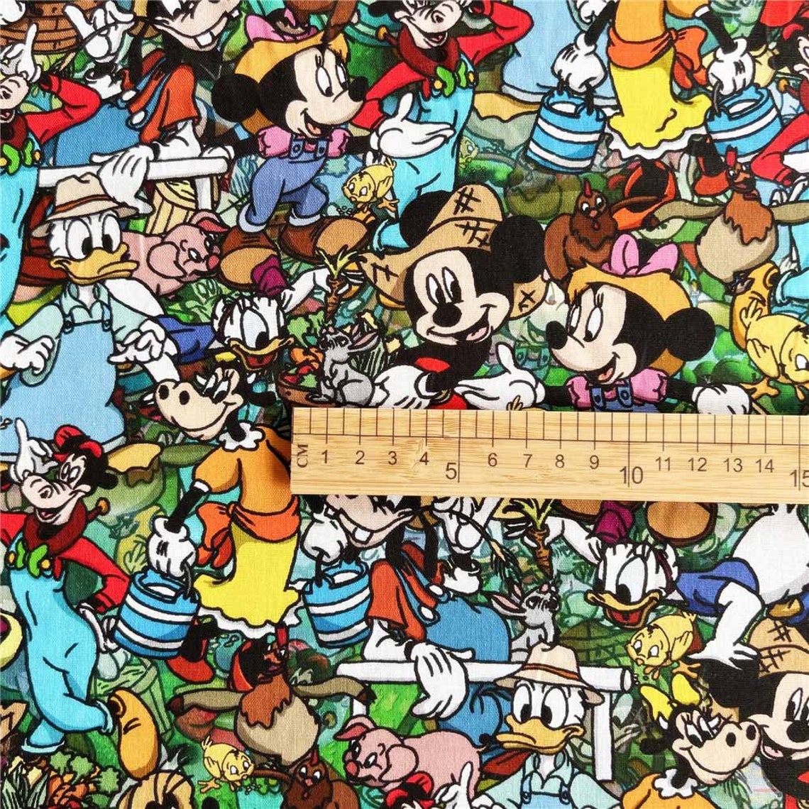 Disney's Mickey Mouse Fabric Donald Duck Goofy Fabric - Etsy