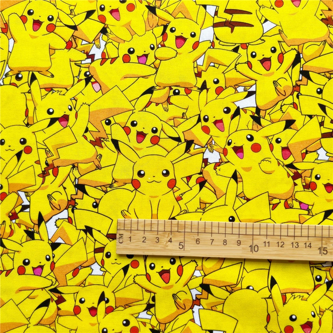 Pokemon Fabric Pocket Monster Fabric Cotton Cartoon Fabric Sewing ...