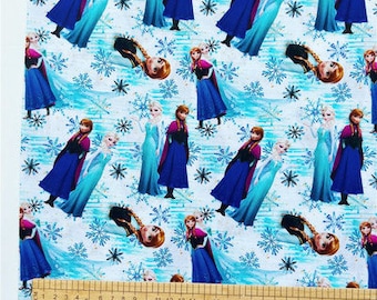 Disney Princess Elsa Anna Frozen Fabric Cotton Cartoon Fabric Animation ...