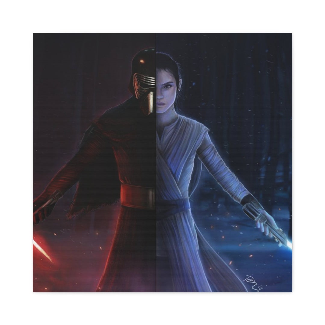 Star Wars Light and Dark Side Canvas Print Picture - Etsy