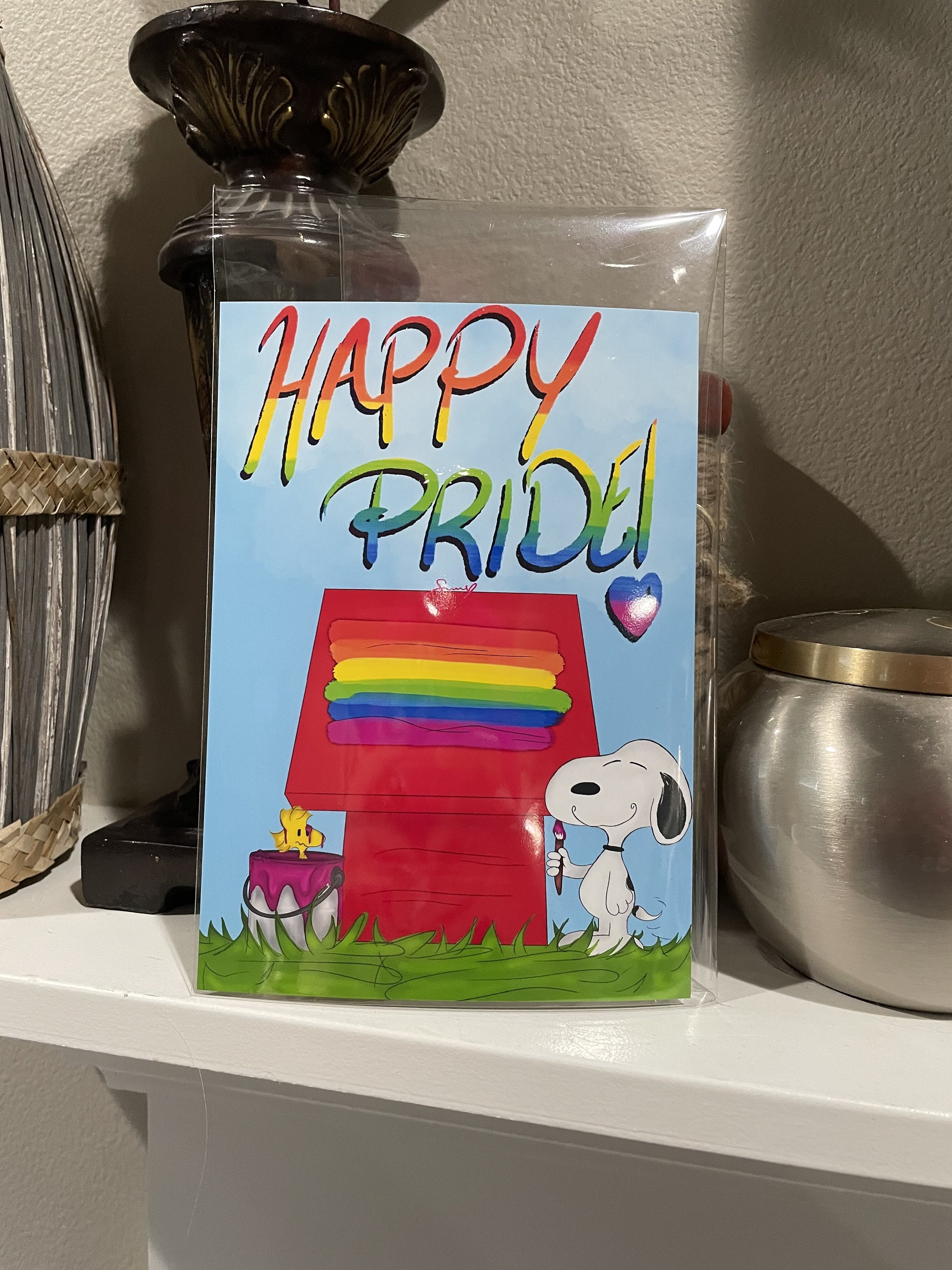 Peanuts Snoopy and Woodstock Celebrate Pride! Art Prints - Etsy