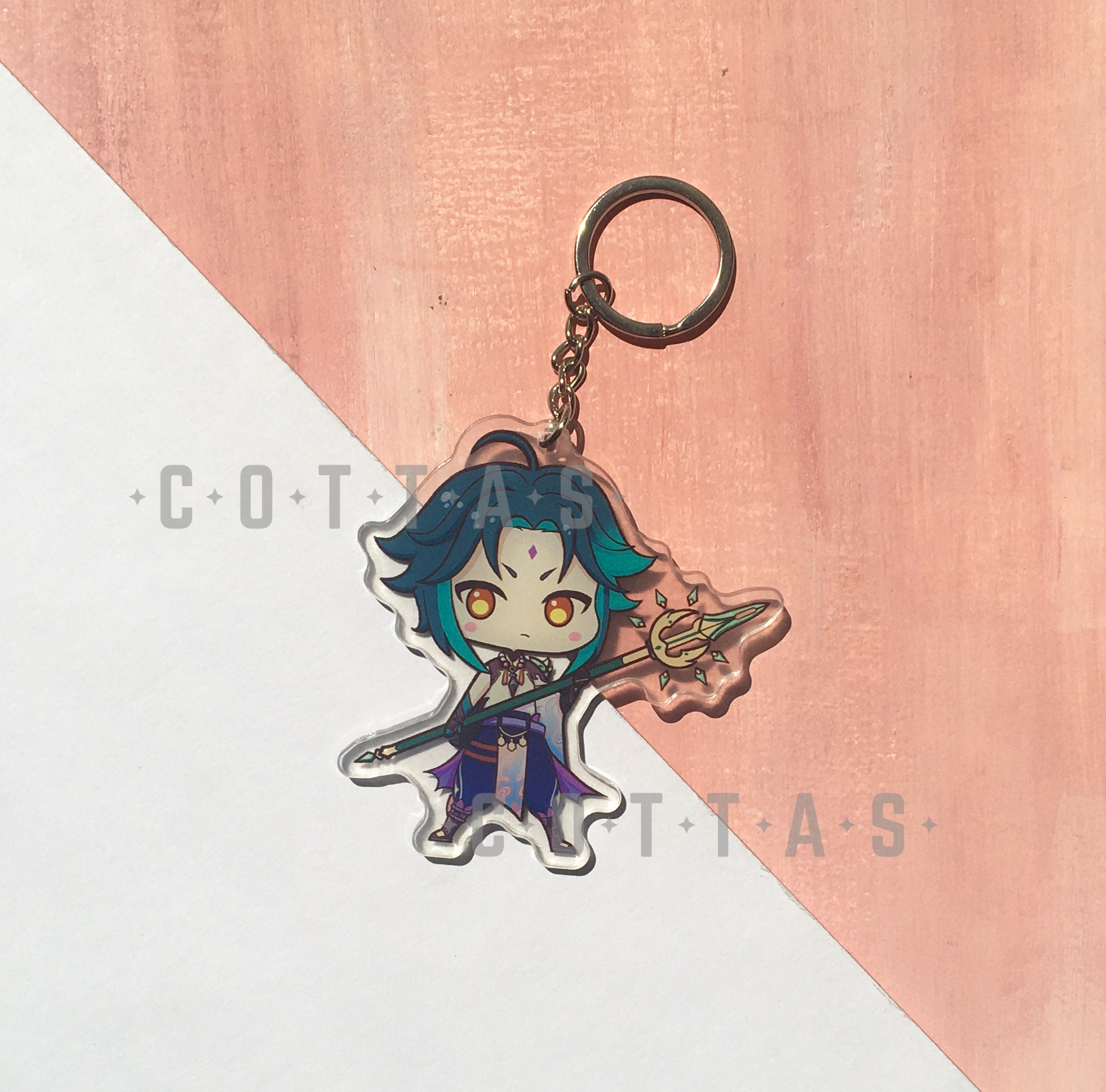 Genshin Impact Keychains kazuha, Hu Tao, Kokomi, Xiao, Venti, Yae Miko ...
