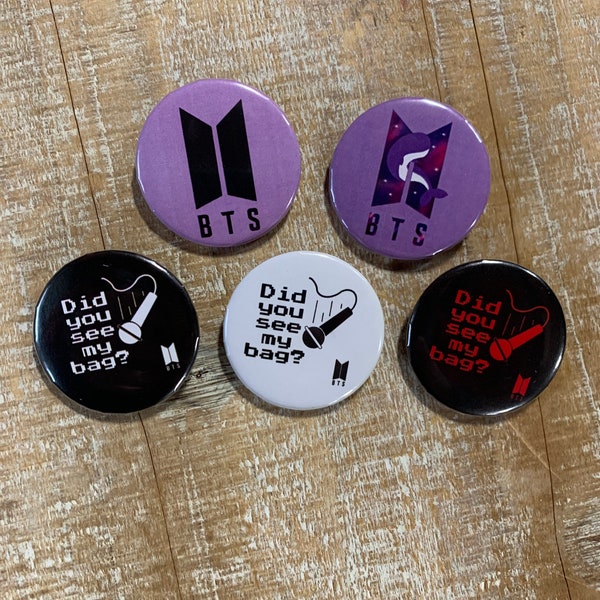 Bts Buttons - Etsy