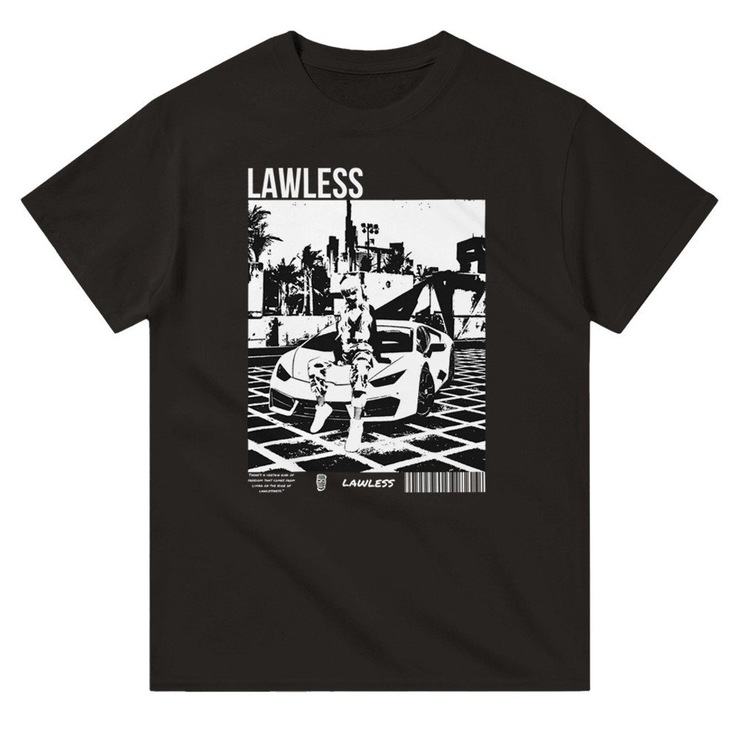 Baddie T Shirt Black and White Womens Streetwear Graphic Tee Skimask ...