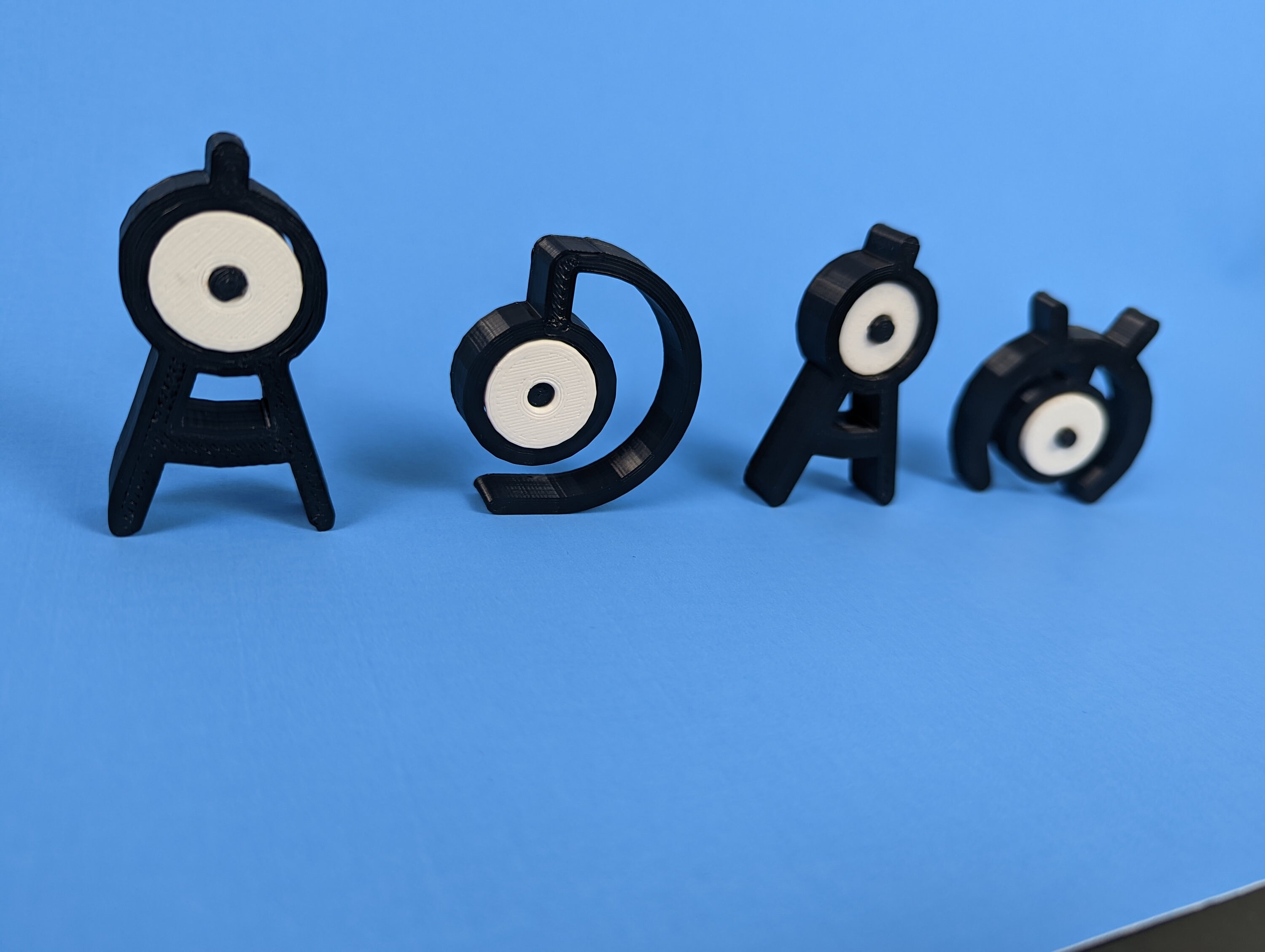 Personalized Unown Figurines- Make Your Own Name, Saying or Phrase - Etsy