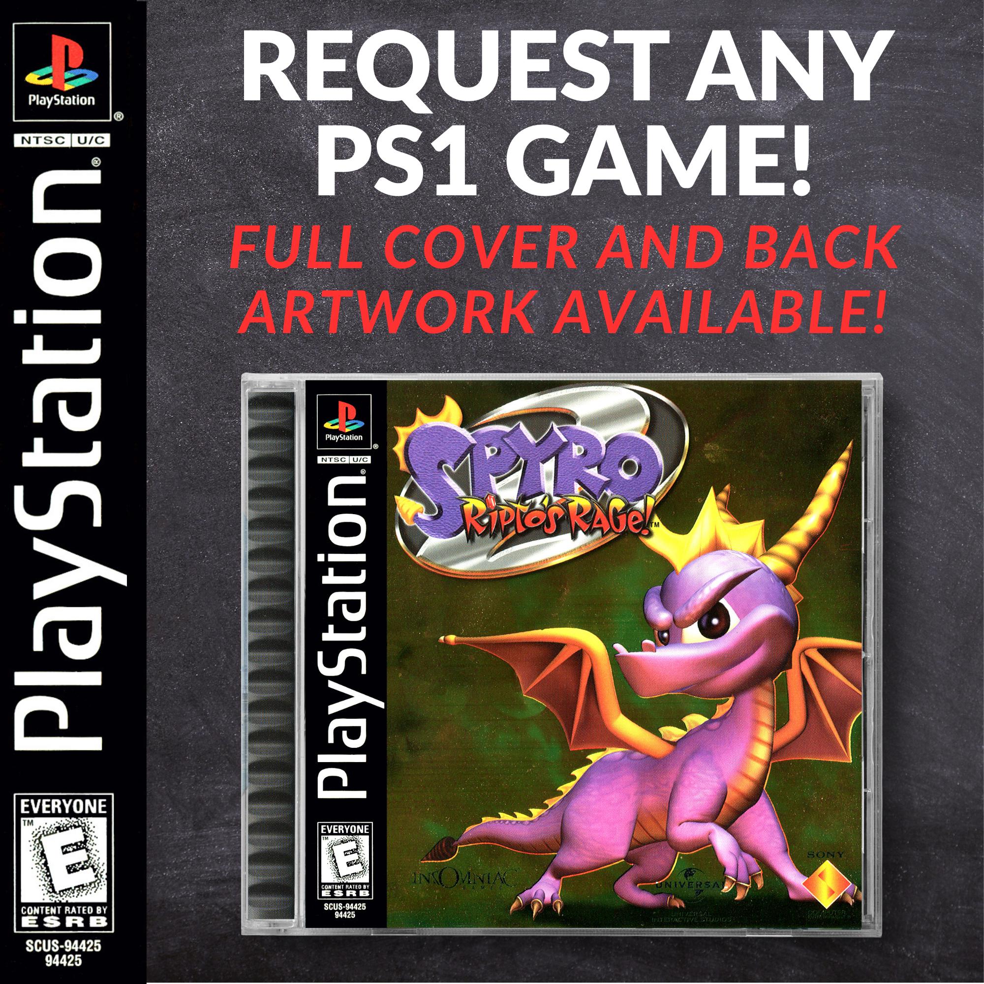 PS1 Custom Game Case | Reproduction Cover Art - Etsy