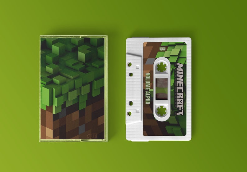 Minecraft Volume Alpha Audio Cassette Tape Includes Artwork & Tracklist ...