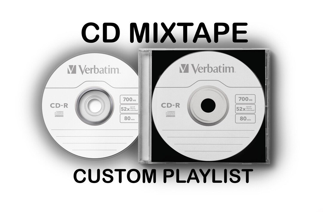 Personalized CD Mixtape: Custom Playlist up to 80 Minutes - Etsy
