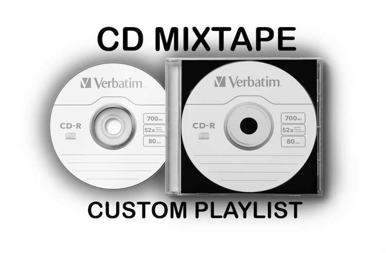 Personalized CD Mixtape: Custom Playlist up to 80 Minutes - Etsy