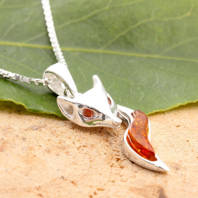 Red Crystal Fox Jewelry - Etsy UK