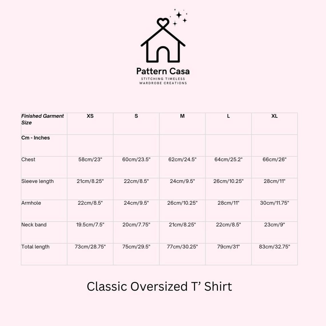 Mens Oversize T Shirt Pattern | PDF Pattern| Step by Step | Size XS-XL ...