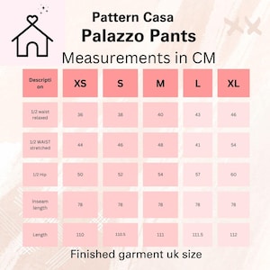 Palazzo Pants PDF Sewing Pattern, Relaxed Baggy Trousers (digital ...