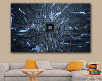 Computer Chip Wall Art - Etsy