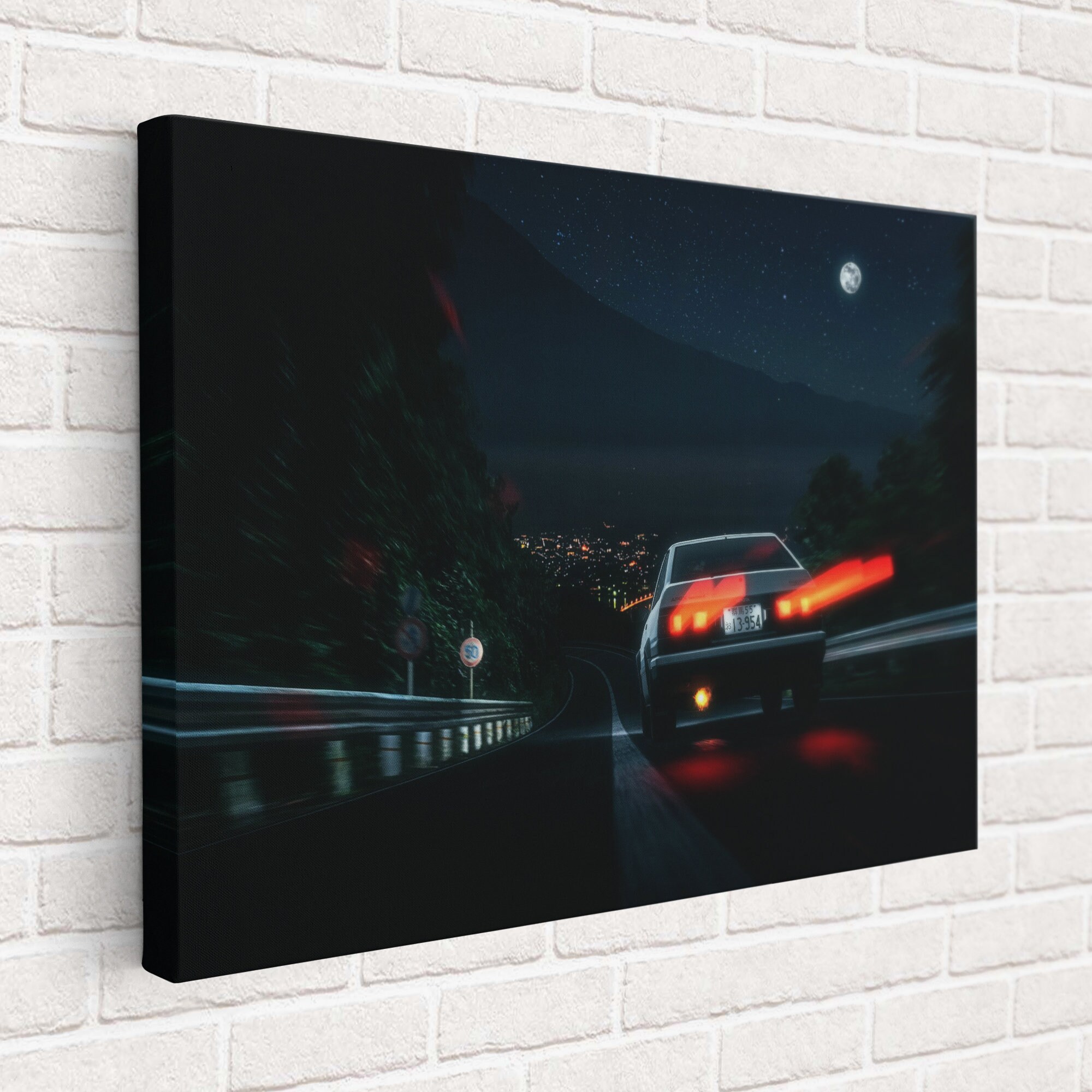 Initial D Wall Art, Japonic Car Wall Hangings, Gift for Boyfriend, Gift ...