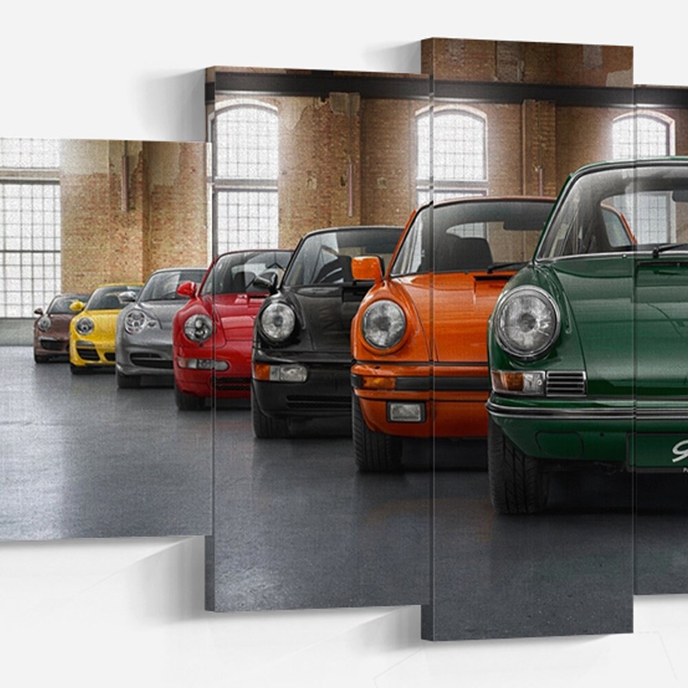 Porsche Car Art Porsche 911 History Car Collection Canvas - Etsy