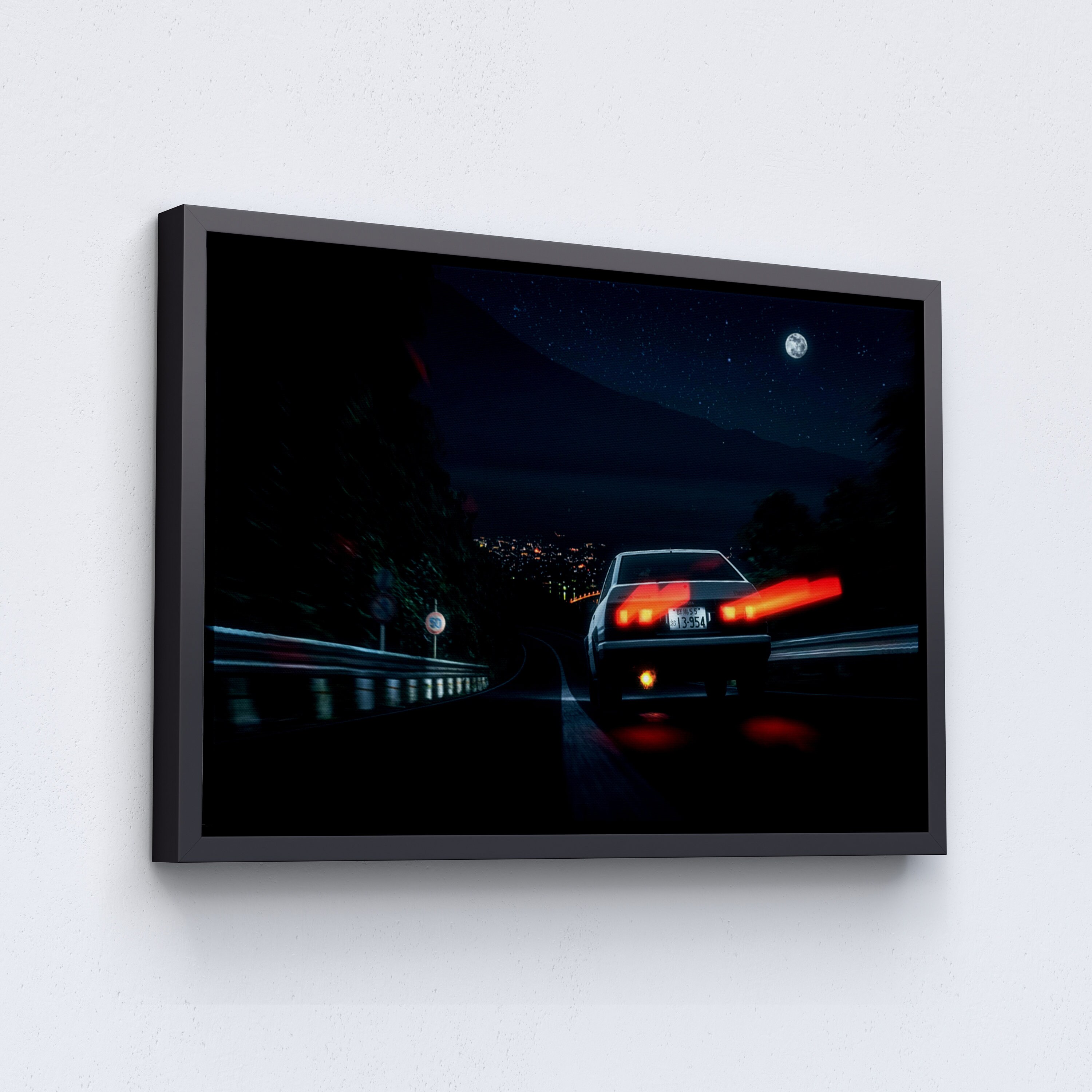 Initial D Wall Art, Japonic Car Wall Hangings, Gift for Boyfriend, Gift ...