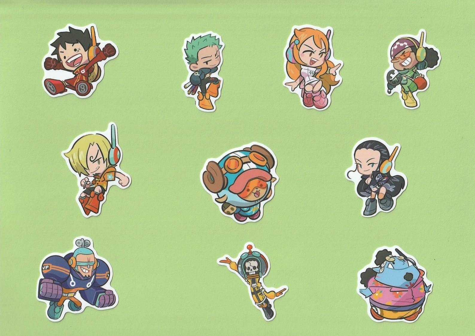 NEW One Piece Anime Straw Hat Stickers - Etsy