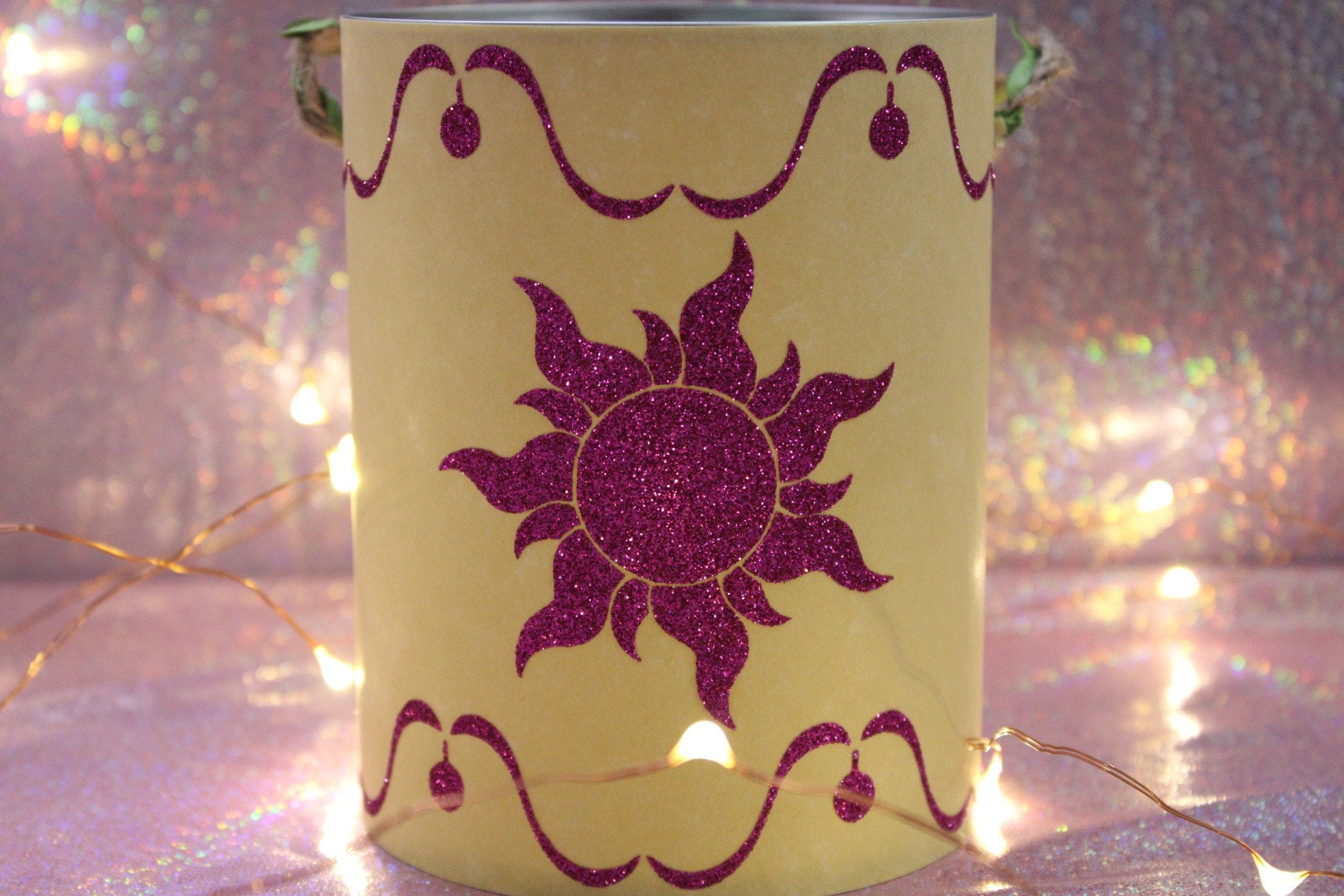 Tangled Glitter Lantern - Etsy