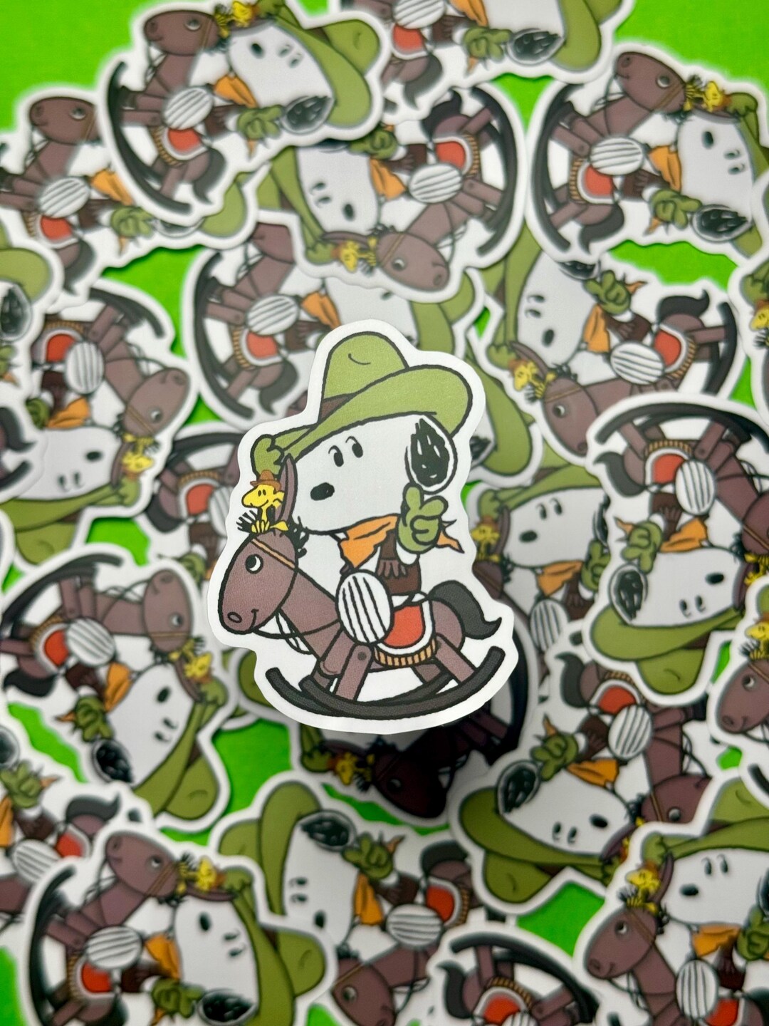 Snoopy Cowboy Sticker - Etsy