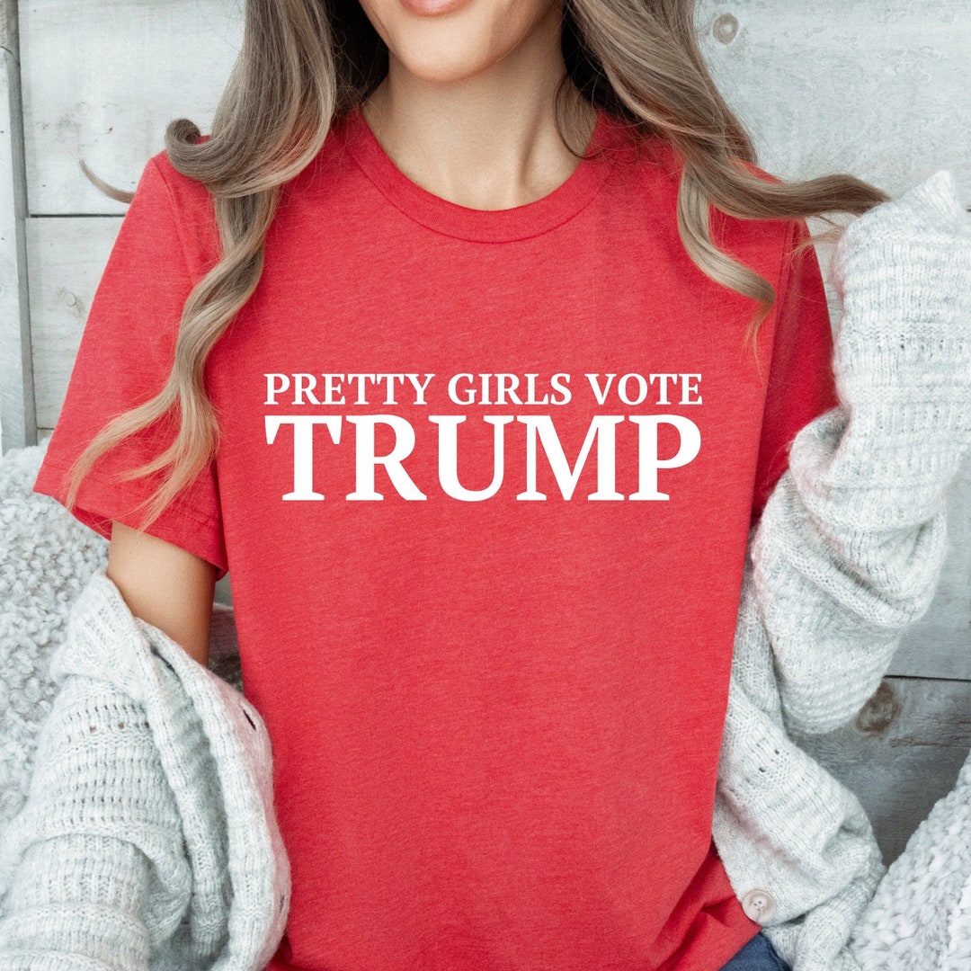 Pretty Girls Vote Trump Shirt for Women MAGA AF 2024 Conservative ...