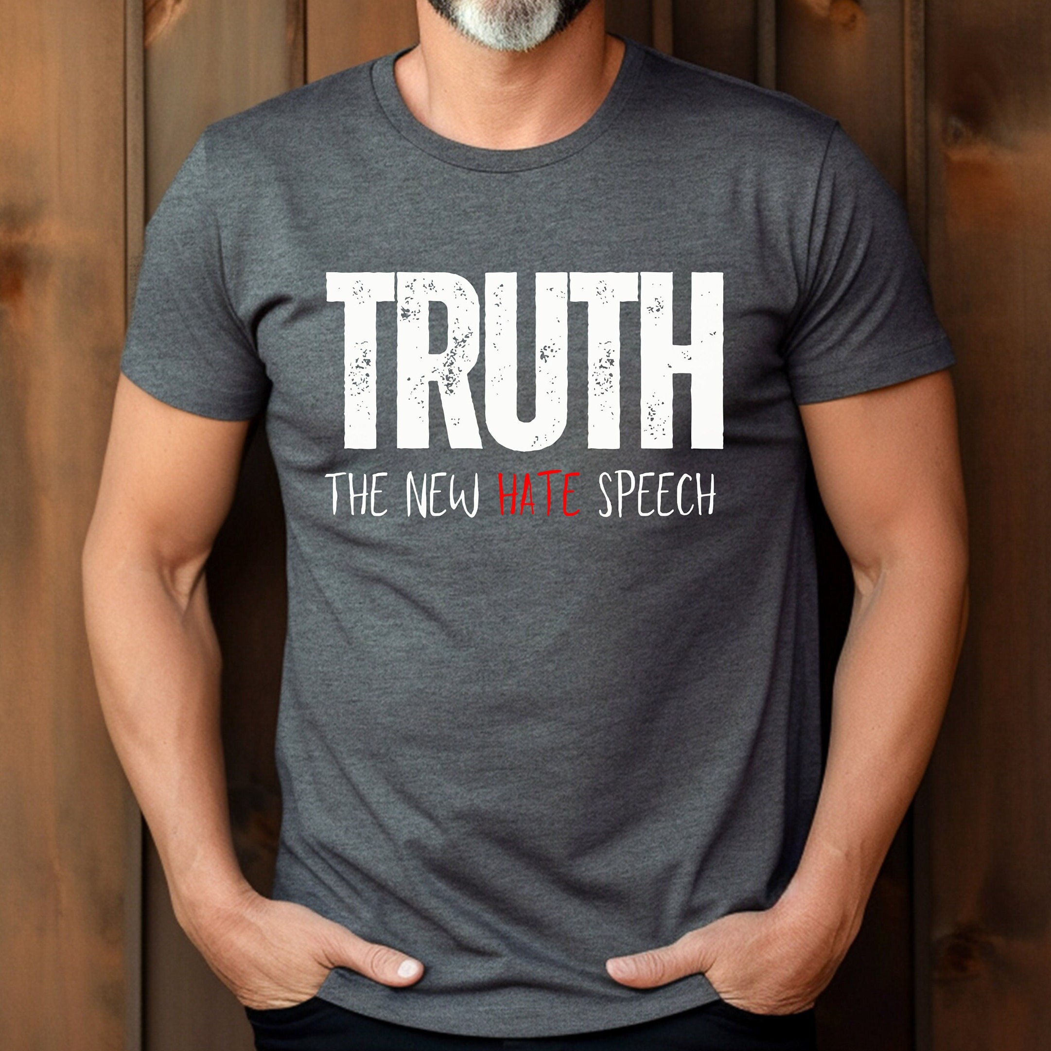 Men's Truth the New Hate Speech Shirt Free Speech First Amendment ...
