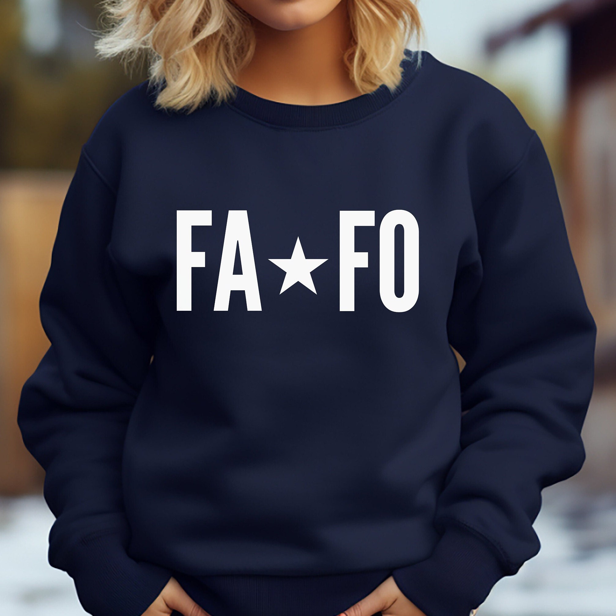 FAFO Star Sweatshirt for Women F Around and Find Out Patriot - Etsy