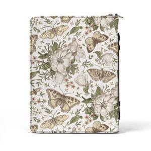 Moth Wildflowers Custom Bible Cover, Boho Christian Gift for Her ...