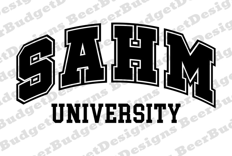 SAHM University Stay at Home Mom PNGSVG Digital Download - Etsy