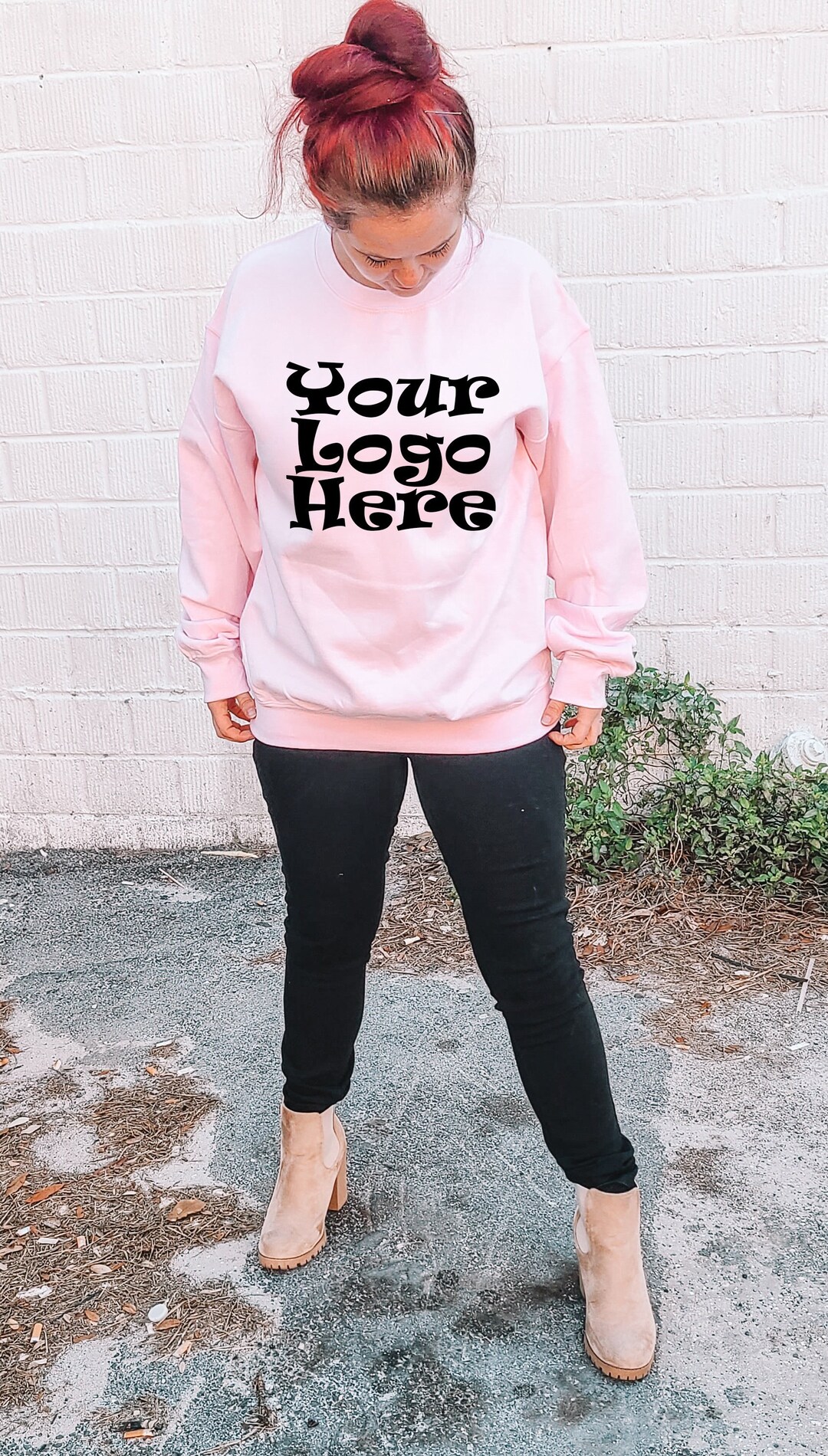 GILDAN 18000 Light Pink Digital Mockup - Etsy