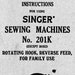 SINGER 27B2B Illustrated Parts List Sewing Machine in ENGLISH - Etsy