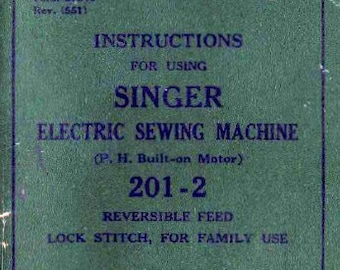 Singer 201-1 201-2 201-3 201-4 1200-1 Adjusters Manual - Etsy