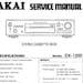 AKAI DX-1200 Service Manual Stereo Cassette Deck Including Wiring Diagram, Block Diagram, Pcbs ...