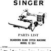 SINGER 431D200A 431D201A Machine Parts Chart Sewing Machine in ENGLISH ...