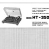 HITACHI Ht-45 Instruction Manual Direct Drive Turntable in English ...