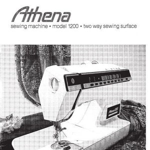 SINGER 1200 Athena Instruction Manual Sewing Machine 90 Pages in ...