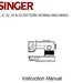 SINGER 9030 9034 9044 9110 Instruction Manual Sewing Machine 44 Pages ...