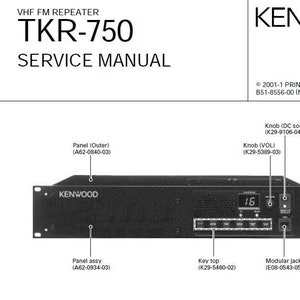 KENWOOD Tkr-750 Service Manual Vhf Fm Repeater Inc Schematics 69 Pages in English. Pdf Download ...