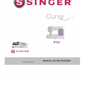 SINGER 8763 CURVY Manual De Instrucoes Maquina De Costura - Etsy