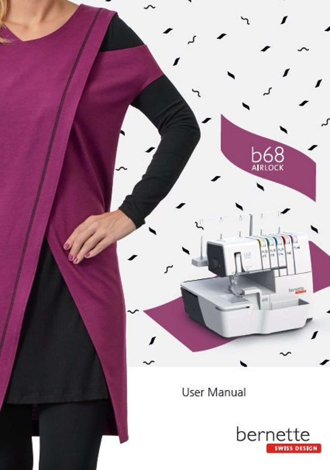 BERNETTE B68 Airlock User Manual Sewing Machine English. MORE MANUALS @ Themanualsservice Dot ...