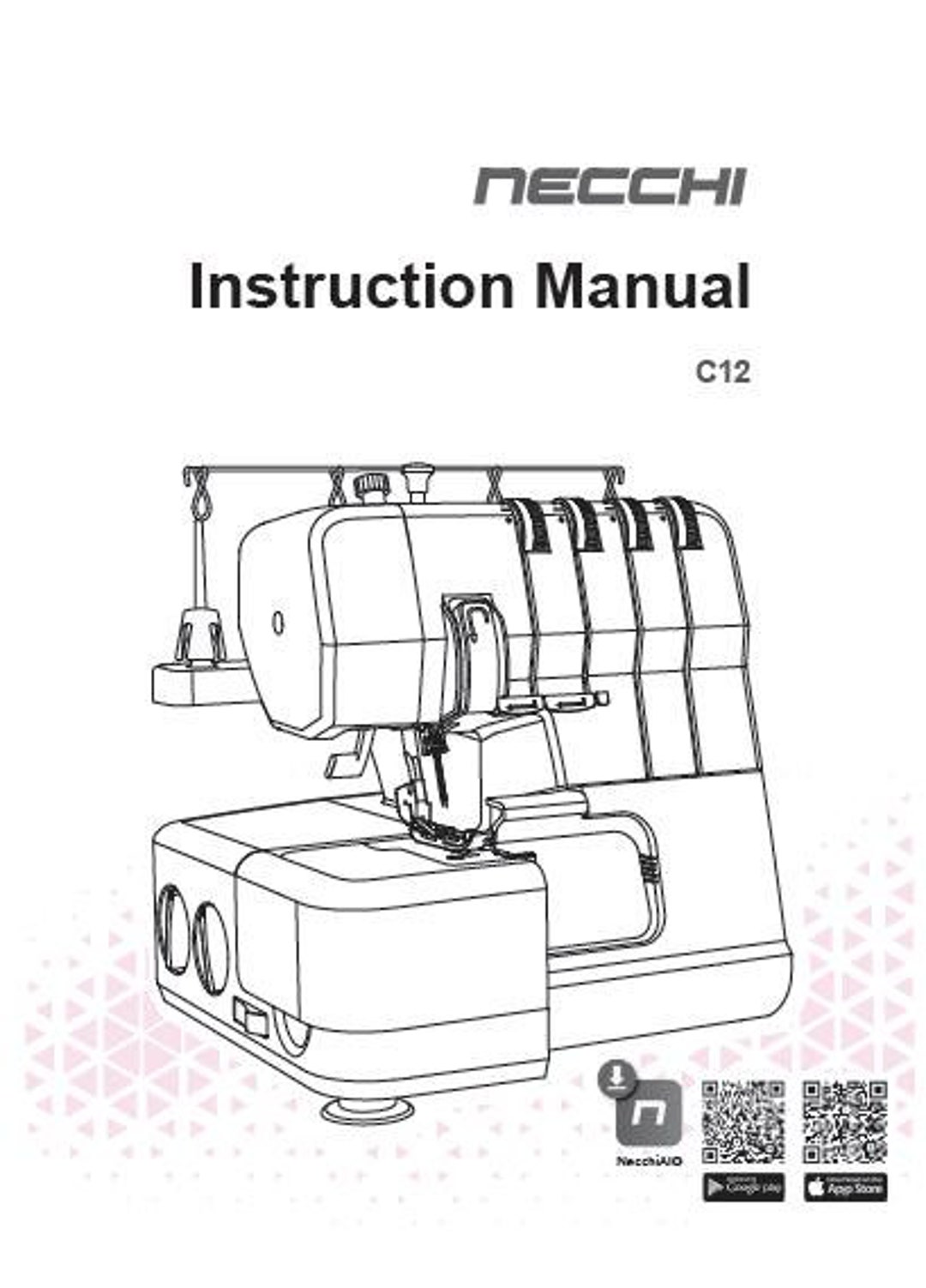 NECCHI C12 Instruction Manual Sewing Machine in English. MORE MANUALS ...