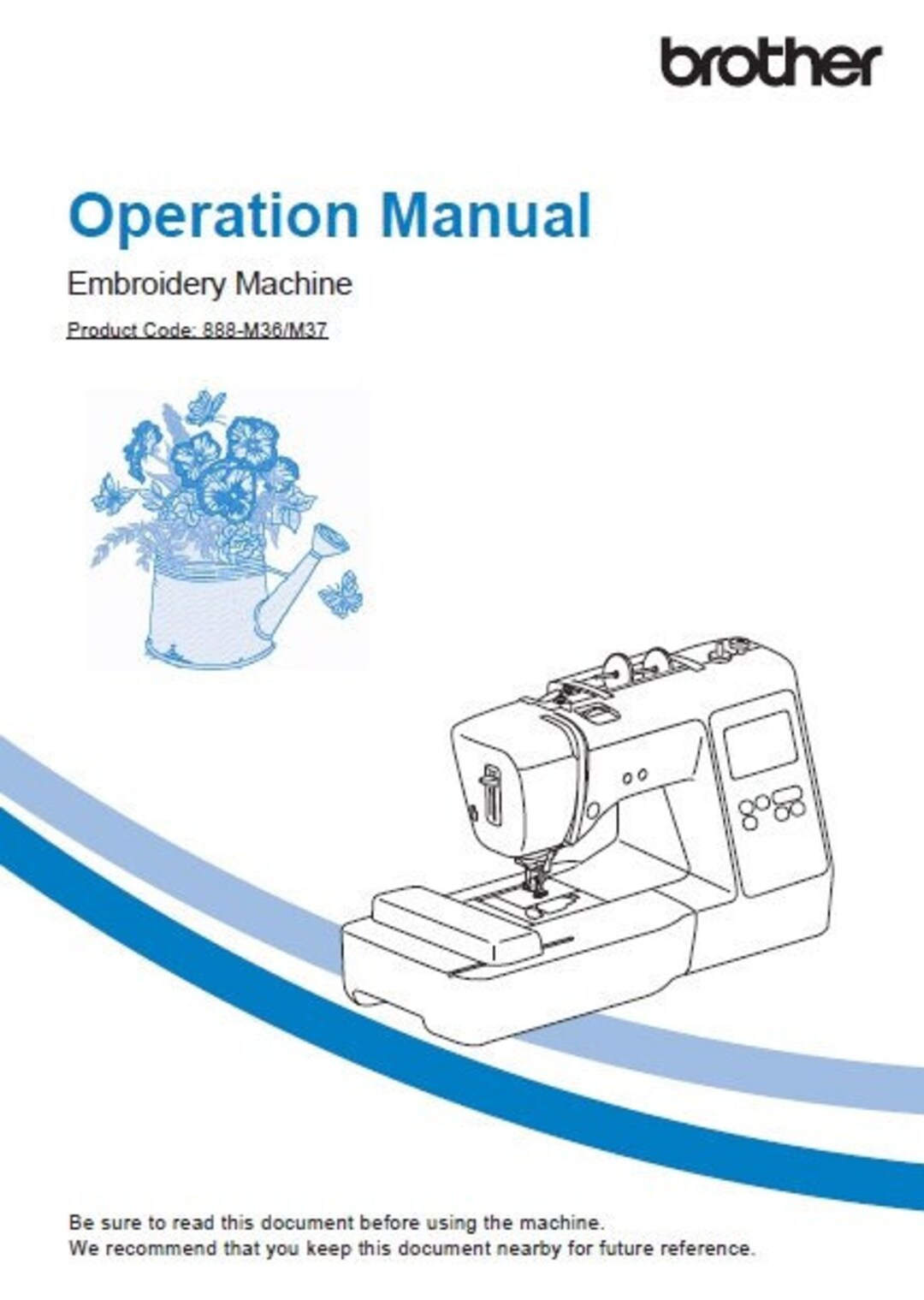 BROTHER PE535 Operation Manual Sewing Machine in ENGLISH - Etsy