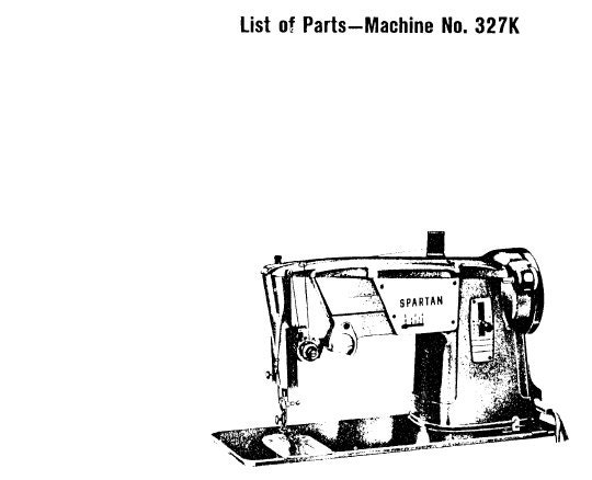 SINGER 327K List of Parts Sewing Machine in ENGLISH - Etsy