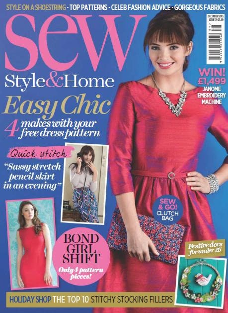 SEW DEC 2015 Sewing Magazine Sewing Patterns in ENGLISH - Etsy