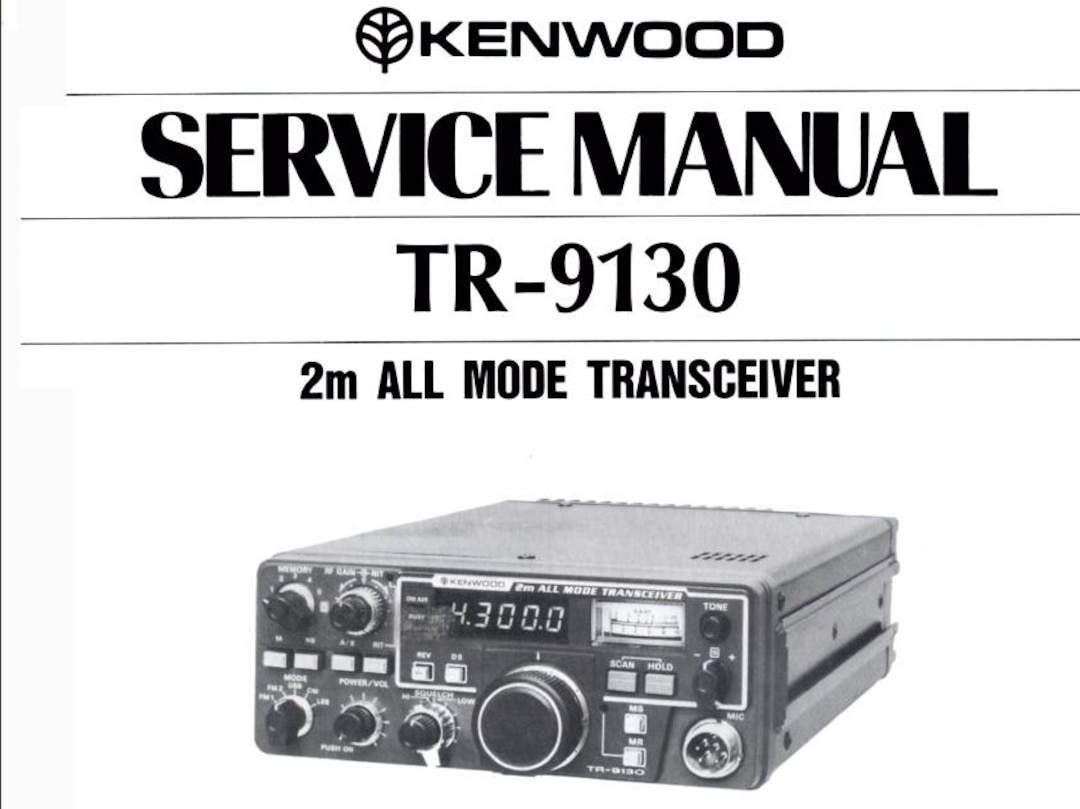 KENWOOD TR-9130 Service Manual 2M All Mode Transceiver in ENGLISH - Etsy